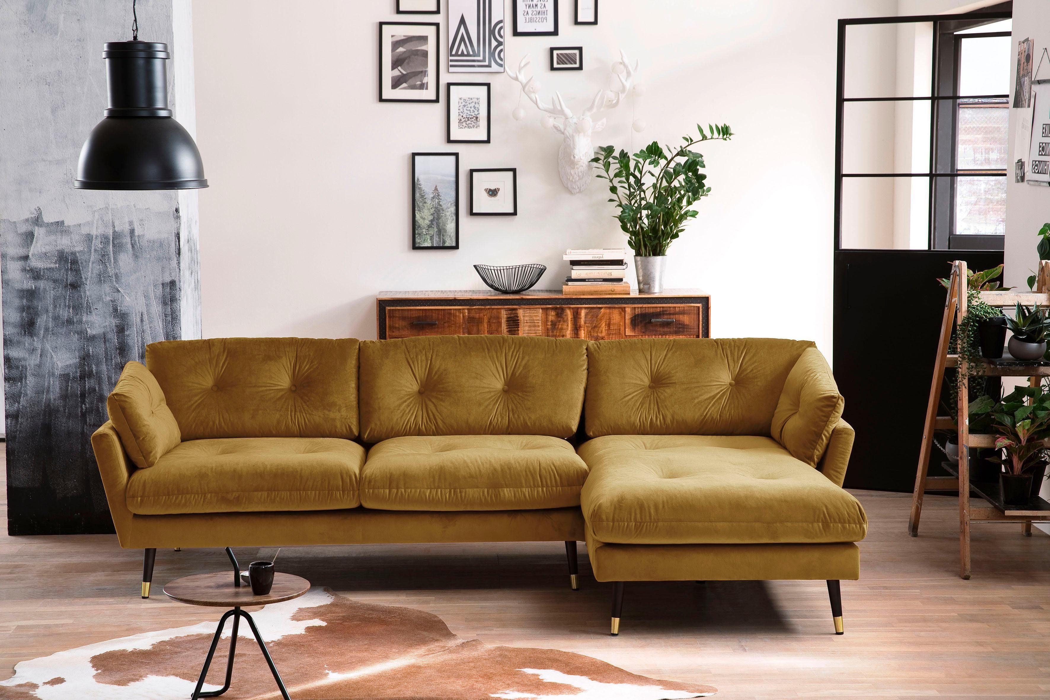 Trends By Hg Ecksofa Japan L Form Mit Fuß In Holz Metallkombination